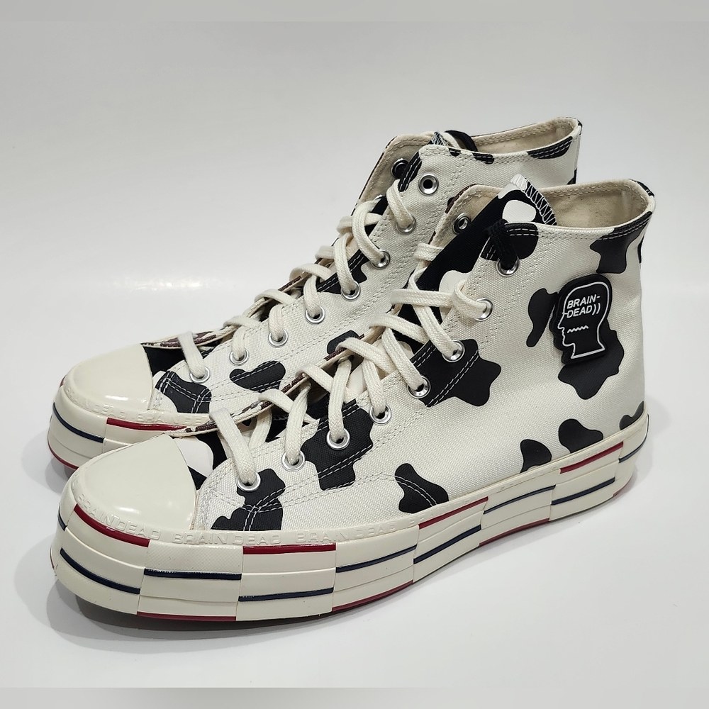 Converse X Brain Dead Chuck 70 Cow Print Sneakers 169… - Gem